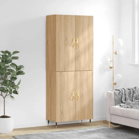 Skříň highboard dub sonoma 69,5 x 34 x 180 cm kompozitní dřevo,  3195662