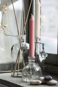 IB LAURSEN Vysoká svíčka Rustic Rosé 18 cm, růžová barva, vosk