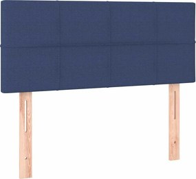 Box spring postel s matrací modrá 90x190 cm textil 3140023