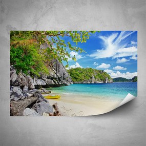 Plakát - Útes na pláži (60x40 cm) - PopyDesign