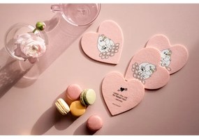 Set podtácků Moomin Together, 4ks / růžové