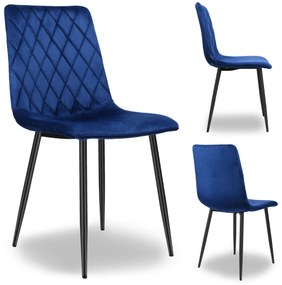 Čalouněná designová židle ForChair II modrá