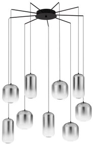 LED černo-šedé designové svítidlo Aelia