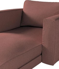 Potah na IKEA Norsborg šezlong s loketními opěrkami barva hnědá látka pletený vzor