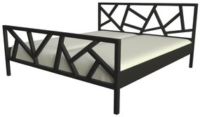 Nábytek ATIKA s.r.o. Kovová postel BRANCH Povrchová úprava: černá, Rozměr: 140 x 200 cm