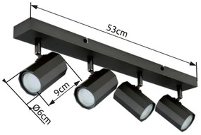 Globo 57918-4 - Bodové svítidlo JAMES 4xGU10/25W/230V