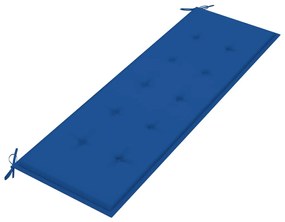 Lavice Batavia s královsky modrou poduškou 150 cm masivní teak,  3100836