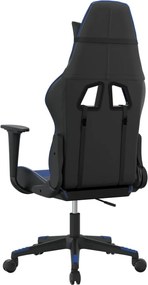 vidaXL Herní židle umělá kůže [3143687] Barva: Černo-modrá