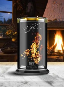 Kringle Candle svíčka Reserve Fire (sójový vosk), 623 g