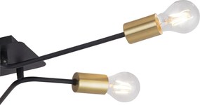 Rabalux Černé stropní svítidlo Lanny pro žárovku 6x E27 2103