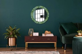 Kulaté dekorativní zrcadlo Tropická dlaň fi 60 cm