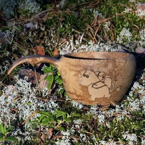 Hrnek kuksa Kupilka Moomin 0,21l, hnědý