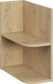 Závěsná skříňka Aster Ovalia Cloud s umyvadlem 100 cm dub cremona/zelená