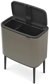 Brabantia BO Touch Bin 11+23L platinová