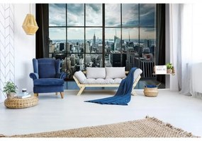 DIMEX | Vliesové fototapety na zeď Pohled z okna na Manhattan MS-5-0009 | 375 x 250 cm| šedá, modrá, vícebarevná
