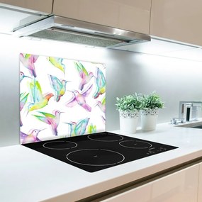 Skleněné deska do kuchyně kolibříci 60x52 cm