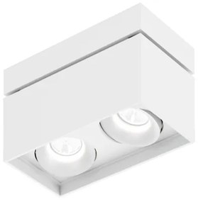 Wever & ducré čtvercové stropní stropní svítidlo sirro ceiling surf 2.0 led 1800-3000k w-w tree bílá matná