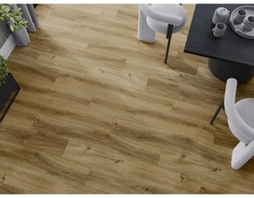 Mexen Amsterdam, vinylová podlaha 1240x182 mm SPC 6,5 mm, IXPE 1,5 mm, 4stranná V-drážka, dub, F1042-1240-182-505-4V1-01