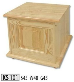 Truhlice KS101 masiv (Barva dřeva: Gray)