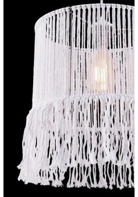 Lustr na lanku NESS MACRAME 1xE27/40W/230V bílá