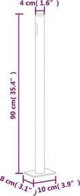 vidaXL Zatahovací boční markýza / zástěna 140 x 300 cm [45357] Barva: Hnědá