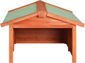 Garáž na robotickou sekačku 72 x 87 x 50 cm masivní jedle 170878