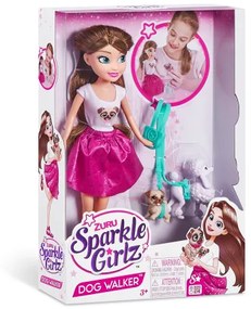 Zuru Panenka Sparkle Girlz se dvěma pejsky