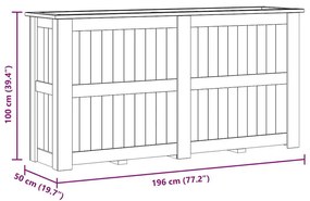 vidaXL Marketos Vyvýšený záhon 196 x 50 x 100 cm impregnovaná borovice