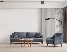 Hanah Home Třímístná pohovka BUHARA tmavě šedá