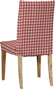 Potah na židli IKEA Henriksdal, krátký barva červená látka vzorované