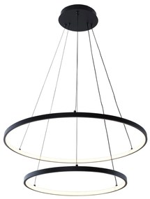 Moderní LED lustr Breno 2 60 černá