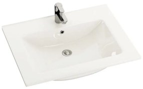 BATH DELUXE 06-060-60-11-01 - Zápustné umyvadlo CHICAGO 61x46,5 cm lesklá bílá
