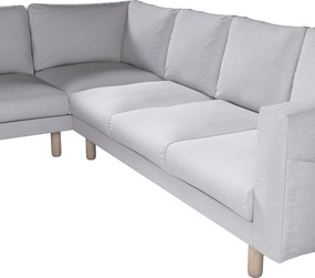 Potah na pohovku IKEA Norsborg rohová 5-místná barva šedá látka pletený vzor