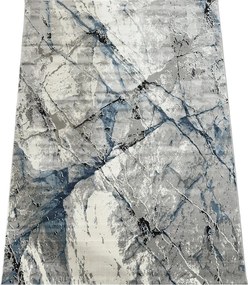 BE Koberec Pera 3304 BLUE - modrošedý obdélníkový Rozměr: 60x100 cm