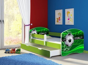 Dětská postel - Gól 2 160x80 cm + šuplík zelená