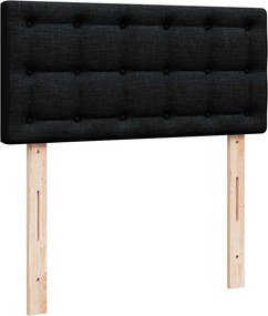 Box spring postel s matrací černá 80 x 200 cm textil 3287299