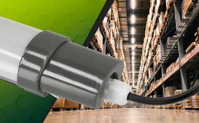 SADA 2 LED lamp 120cm 36W 3000lm Hermetické svítidlo IP65 do garáže, dílny