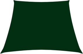 vidaXL Stínicí plachta oxfordská látka lichoběžník 2/4 x 3 m [135131] Barva: Tmavě zelená