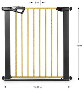 Bezpečnostní zábrana GUARDY na schody, černá / přírodní