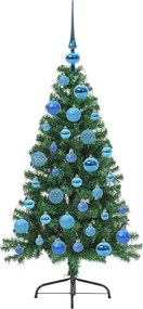 Umělý osvětlený vánoční stromeček Zelená 120 cm PVC 3396996
