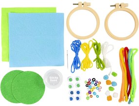 Creativ Company Kreativní sada Mini Craft Kit Embroidery Faces