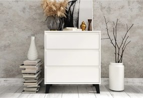 Komoda Borg 3s/70 bílá