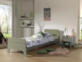 Aldo Dětská postel zelená s nočním stolkem Winny