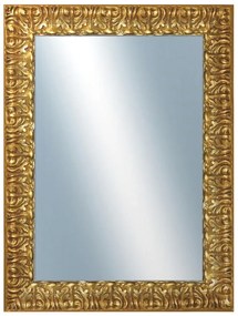 DANTIK - Zarámované zrcadlo - rozměr s rámem cca 60x80 cm z lišty ZVRATNÁ zdobná zlatá (2888)