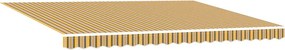 Stahovací markýza Vícebarevný 450 × 300 cm Polyester a hliník 3330941