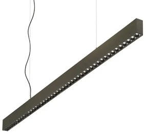 Ideal Lux 271187 OFFICE závěsné svítidlo LED 30W/2800lm 3000K černá Závěsná svítidla