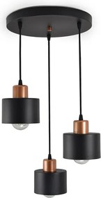 Lampa Stropní Svítidlo Lustr 382-D3 Měď Edison Loft