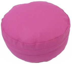 S radostí - vlastní výroba Pohankový sedák jednobarevný - růžový Velikost: ∅30 x v18 cm