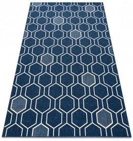 Kusový koberec Hexa modrý 120x170cm
