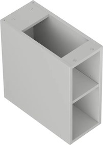 Mexen Box-A, otevřená skříňka s policí 20 cm, šedá matná, 91AX2-0200-470-0-62